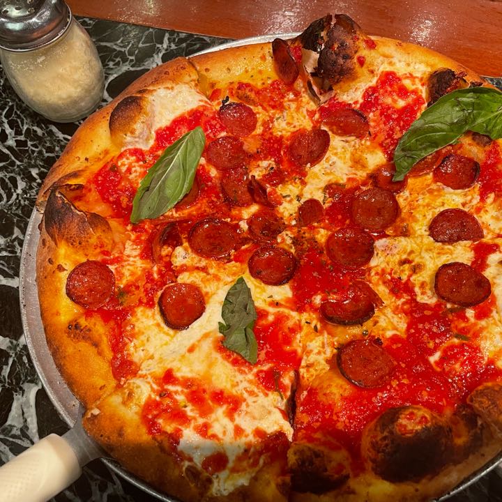 tay.row's Pizza Review at Angelo's Coal Oven Pizzeria | One Bite